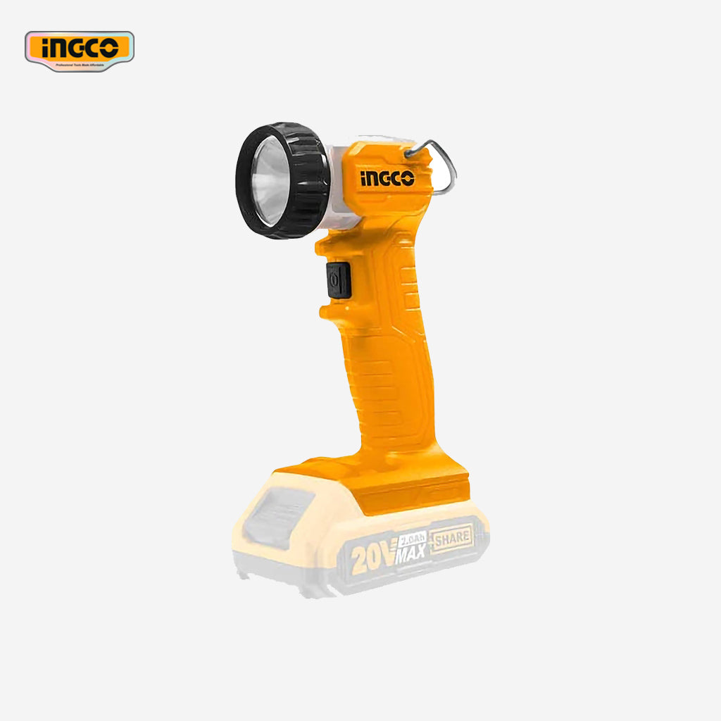 Ingco P20S 20V Lithium-Ion Cordless Work Lamp 120 Lumens CWLI2023 ...