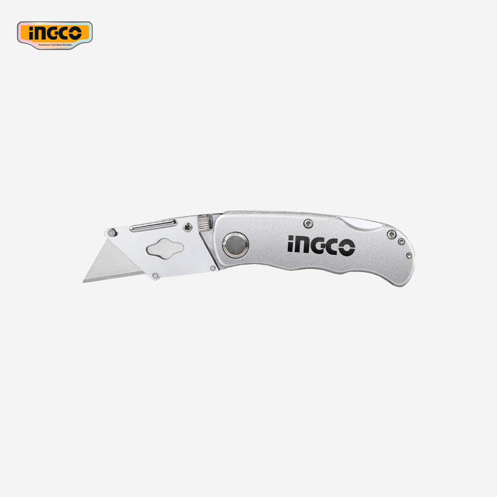 Ingco Industrial Folding Cutter Aluminum Handle with SK5 HUK613 ...
