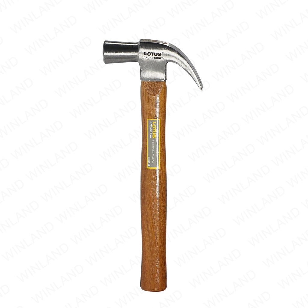 Lotus by Winland Claw Hammer Wooden Plain Handle 27mm/16oz LCH016WP ...