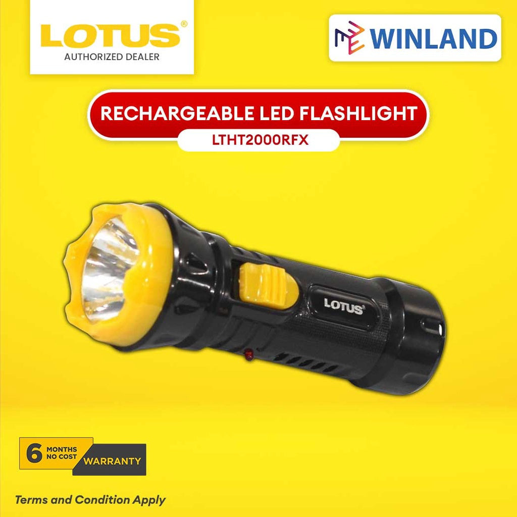 Lotus by Winland 5W Rechargeable Flashlight LED LTHT2000RFX – Winland Depot