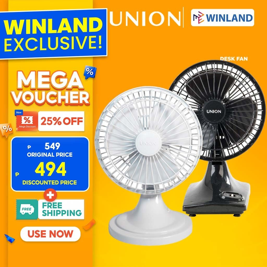 Union by Winland 7inches Portable Personal Desk Fan / Electric Fan UDF ...