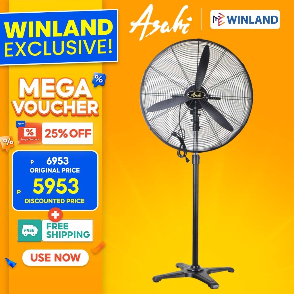 Asahi by Winland 24 inches Industrial Stand Fan | Electric Fan PF-2401 ...