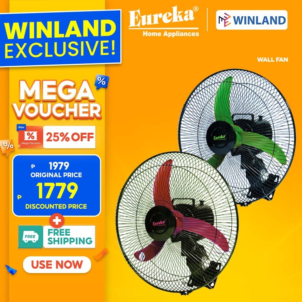 Eureka 18inches(457mm) Wall Fan / Electric Fan EIWF-18B – Winland Depot