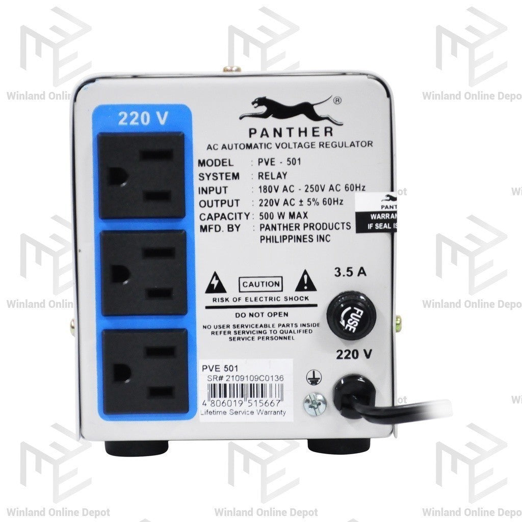 Panther by Winland PVE 501 AVR Relay Type, 220V AC Output, Automatic V ...
