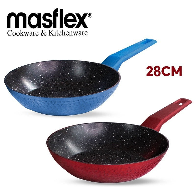 Masflex by Winland 3-Layer Non Stick Induction Fry Pan 28cm Heavy Gaug ...
