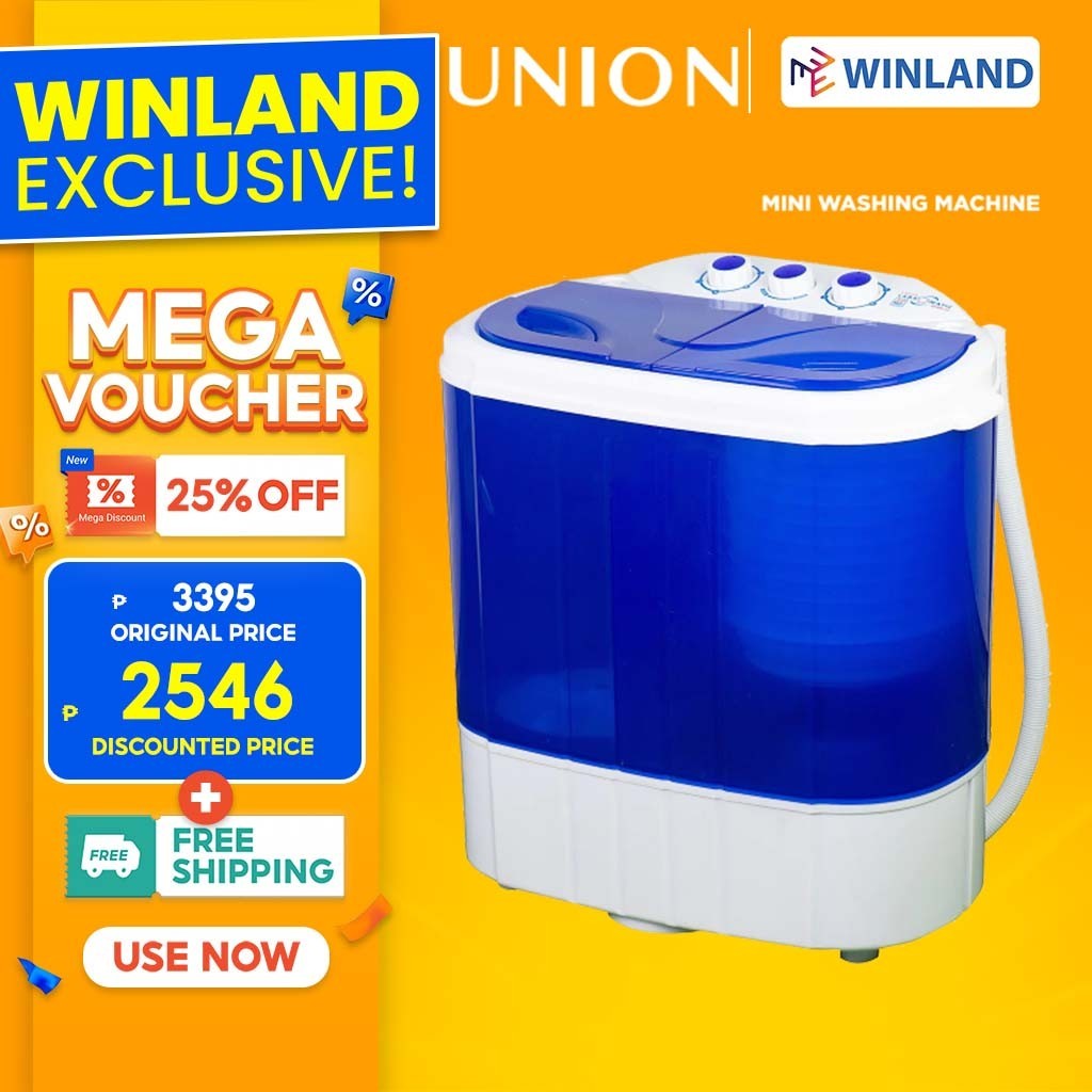 Union by Winland 2.0kg Twin Tub Mini Washing Machine UGWM-22 – Winland ...