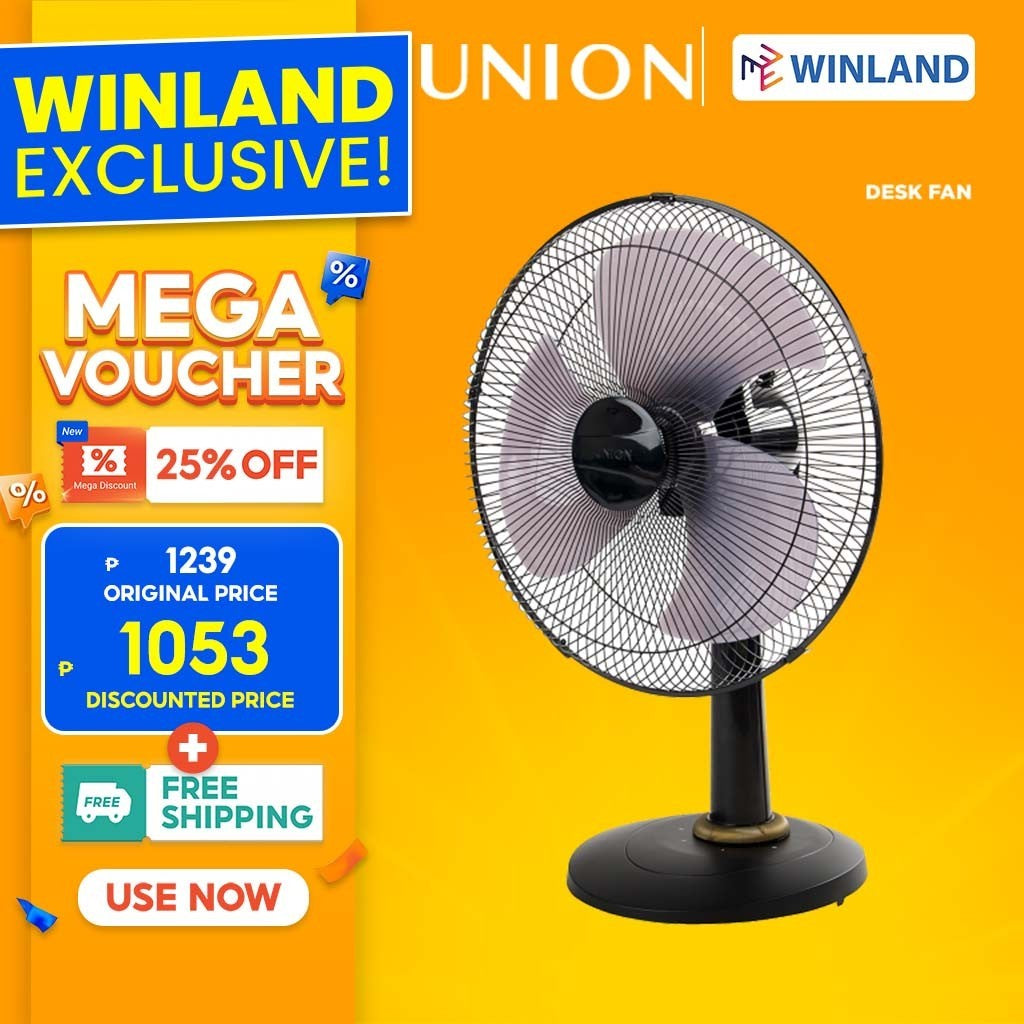 Union by Winland 16inches Ring Control Desk Fan / Electric Fan UGM-DF1 ...