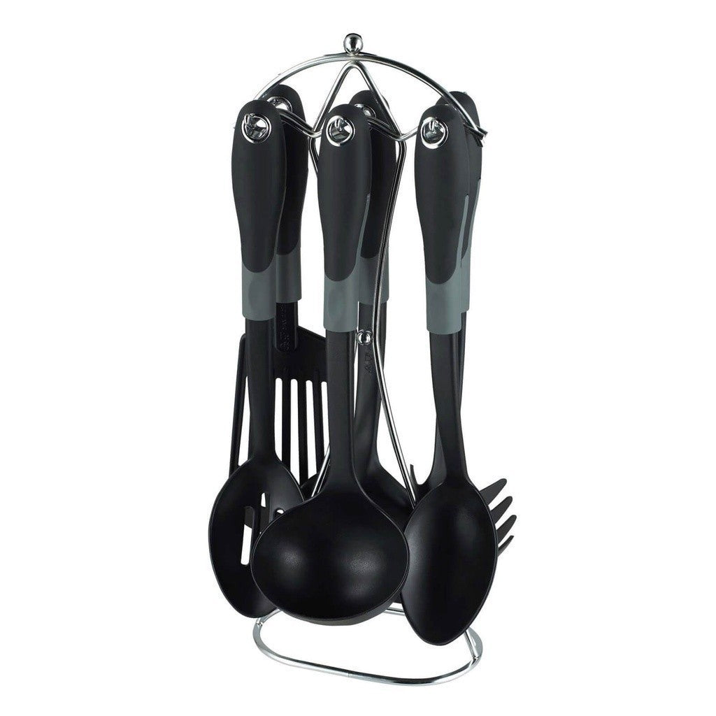 Masflex by Winland 6 Pieces Nylon Utensil Set with Stand HI-7622A ...