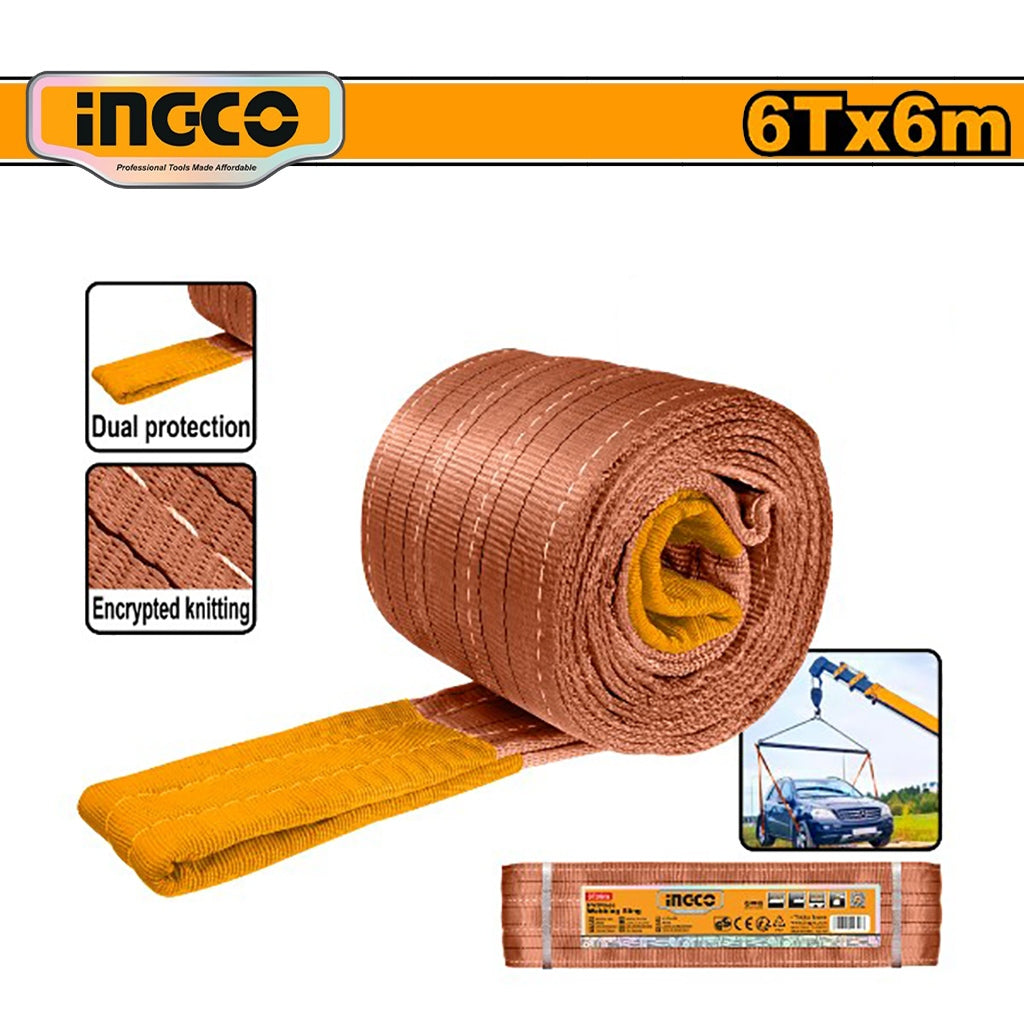 Ingco by Winland 6Tx6M Webbing Sling Great for Heavy Lifting Polyester ...